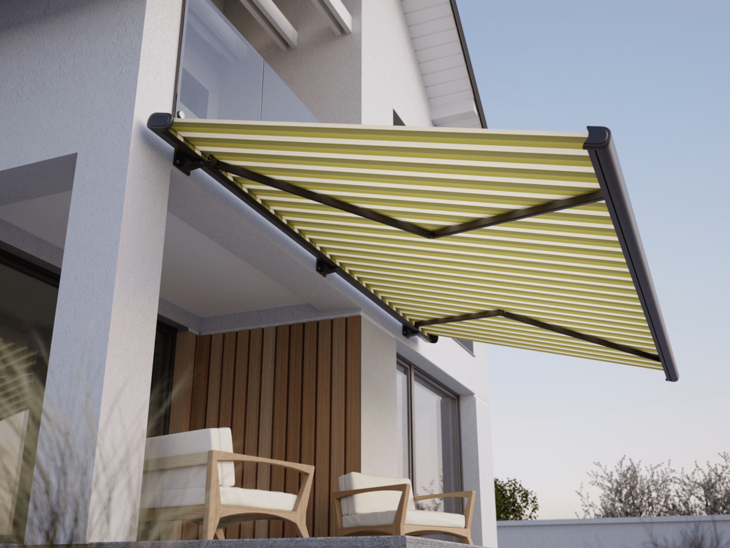 Which Fabric Makes a Waterproof Retractable Awning Last? | Blog | Riverside Shutters